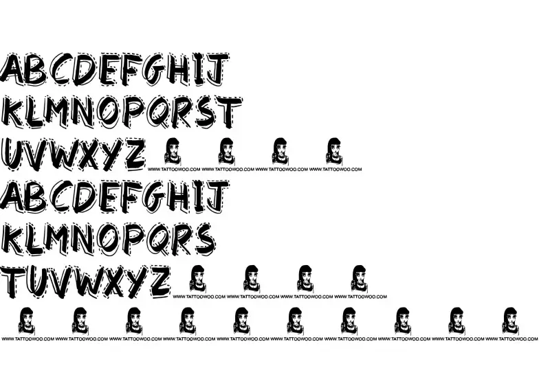 Three the Hard Way Font in truetype .ttf opentype .otf format free and ...