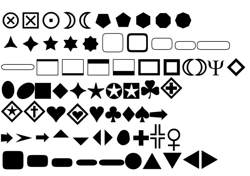 FnT Basic Shapes 1 Font in truetype .ttf opentype .otf format free and ...