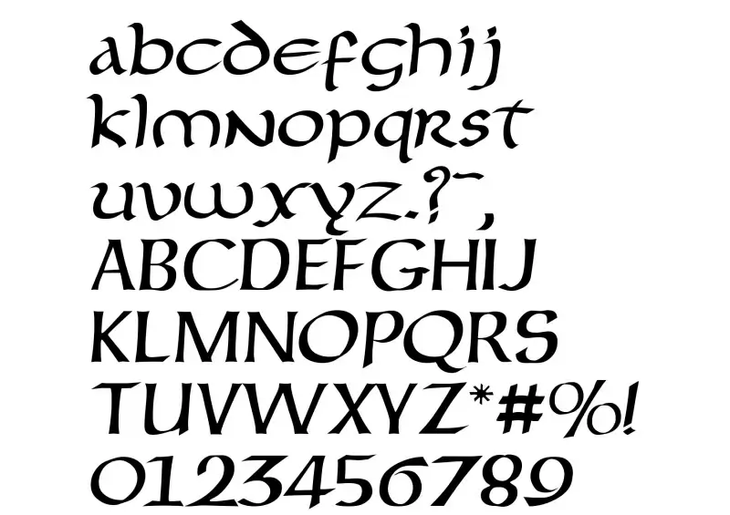 PR Celtic Narrow Font in truetype .ttf opentype .otf format free and ...