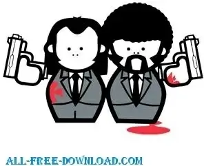 Free Pulp Fiction Cartoon Vector Image Vectors graphic art designs in ...