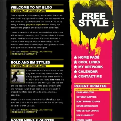 Clean Style Template Web templates in .html .css .js format free and ...