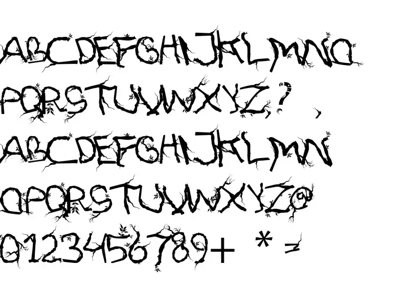 FTF Hutan Akarasiana Font in truetype .ttf opentype .otf format free ...