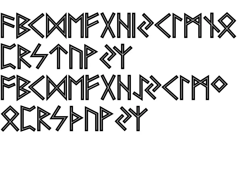 Elder Futhark Font in truetype .ttf opentype .otf format free and easy ...