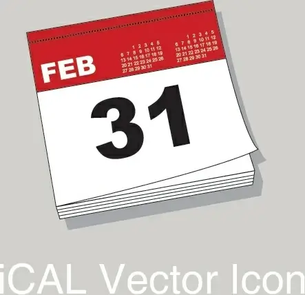 Ical calendar icon Vectors graphic art designs in editable .ai .eps ...