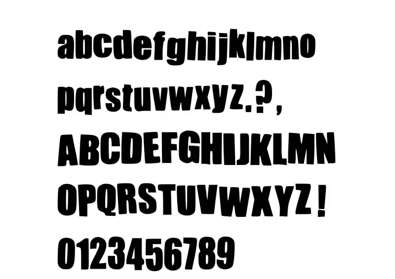 Impacted Font in truetype .ttf opentype .otf format free and easy download unlimit id:6893610