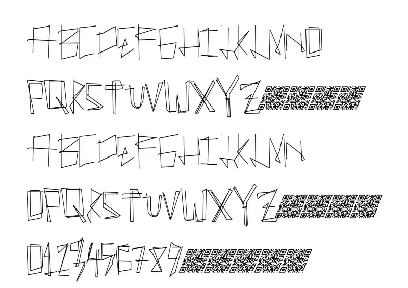 Border Line Font in truetype .ttf opentype .otf format free and easy ...