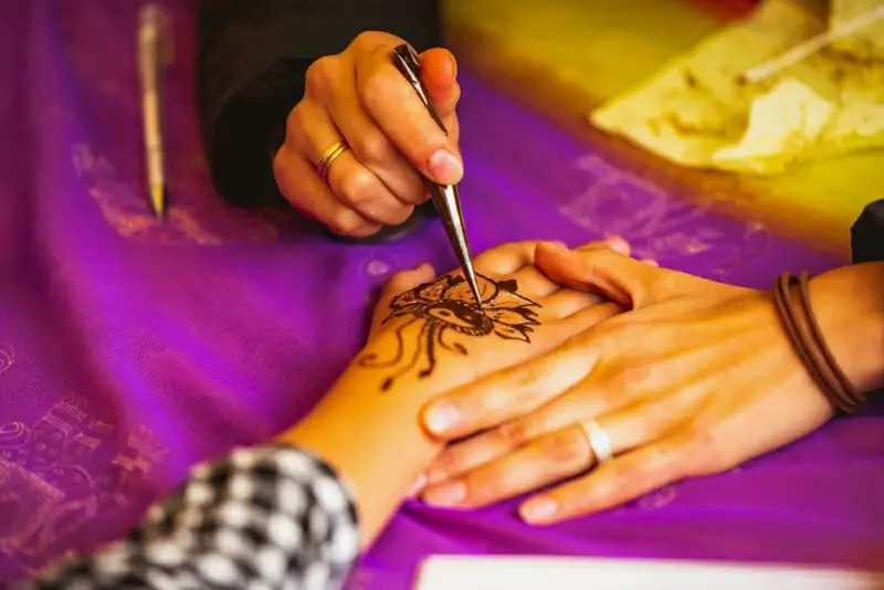 Mehndi design art picture elegant decorated hand closeup Photos in .jpg ...