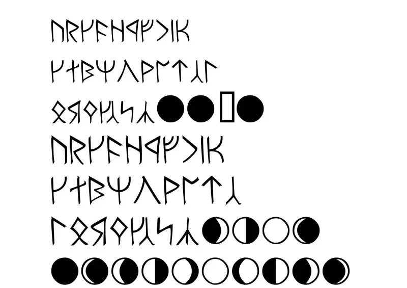 Tolkien Dwarf Runes Font in truetype .ttf opentype .otf format free and ...