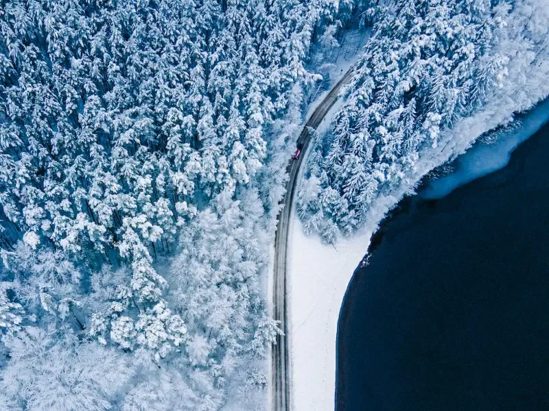 Nature scenery picture elegant dynamic waterfall trees bridge Photos in ...