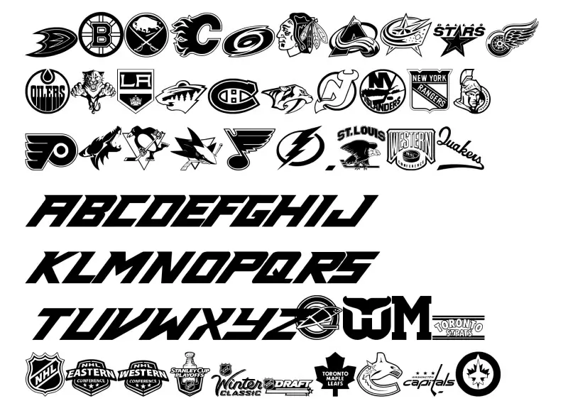 NHL East Font in truetype .ttf opentype .otf format free and easy ...