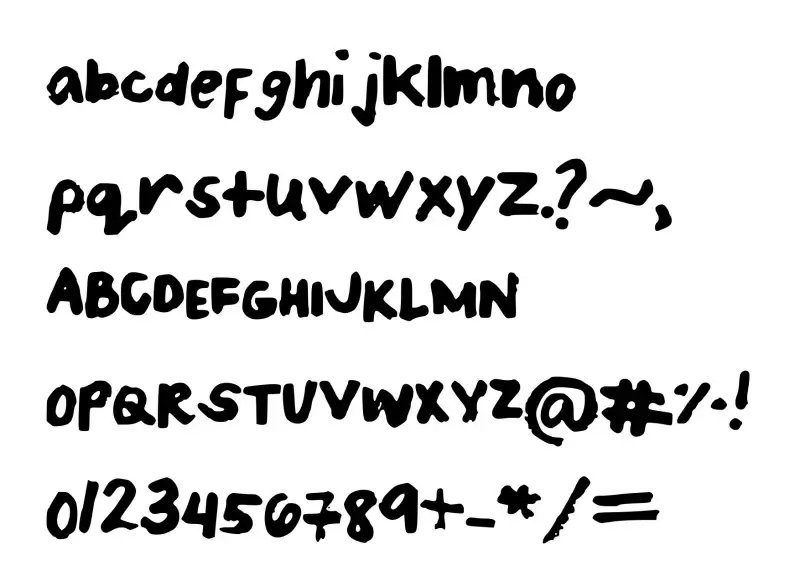 Bad Handwriting Font in truetype .ttf opentype .otf format free and ...