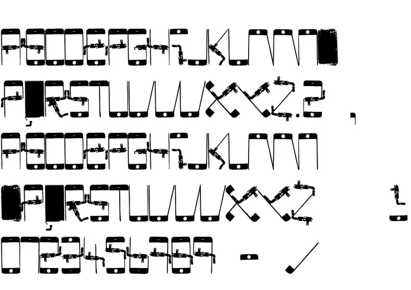 Scan me Font in truetype .ttf opentype .otf format free and easy ...