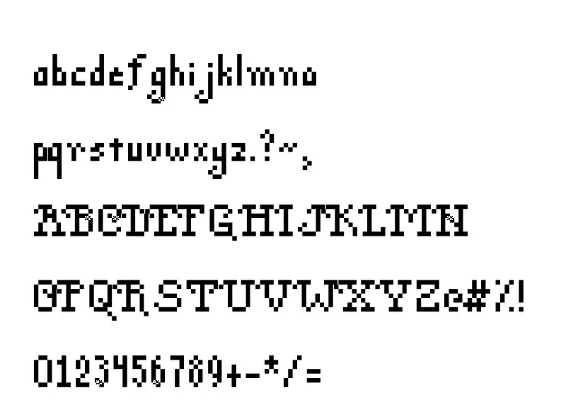 Pixel Arial 11 Font in truetype .ttf opentype .otf format free and easy ...