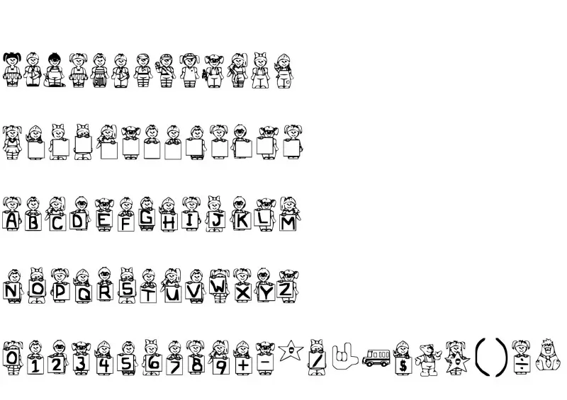 Kid Print Font in truetype .ttf opentype .otf format free and easy ...