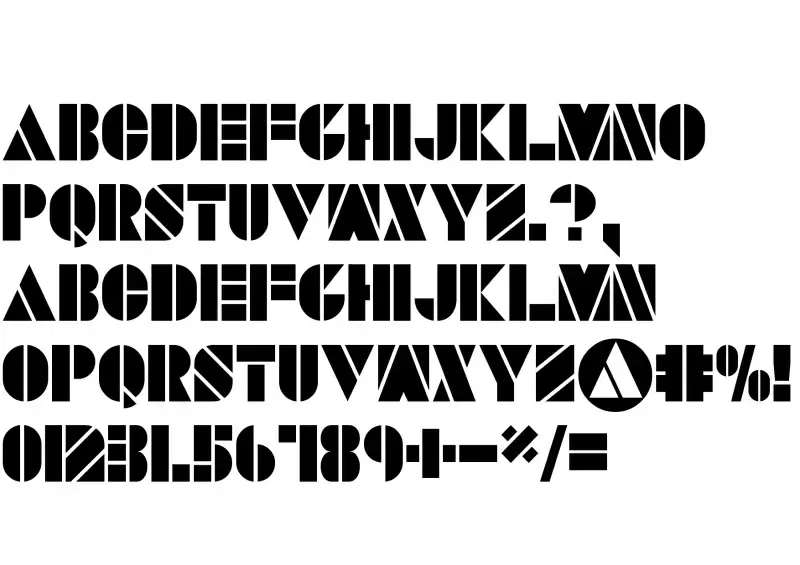 New Stencil TFB Font in truetype .ttf opentype .otf format free and ...