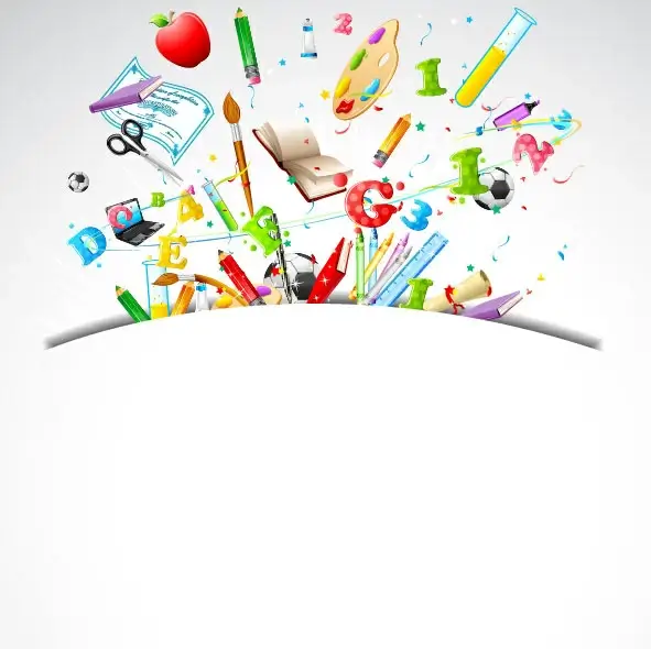 School design elements background vector Vectors graphic art designs in editable .ai .eps .svg ...