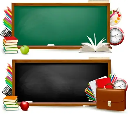 School wordpad design vector Vectors graphic art designs in editable ...