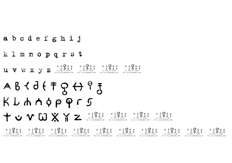 Vintage Decorative Signs 3 Font in truetype .ttf opentype .otf format ...