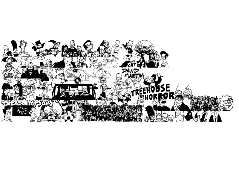 Homer Simpson Font in truetype .ttf opentype .otf format free and easy ...