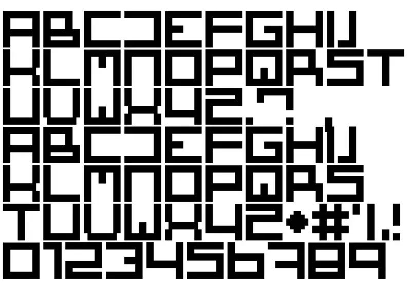 Squares Font in truetype .ttf opentype .otf format free and easy ...