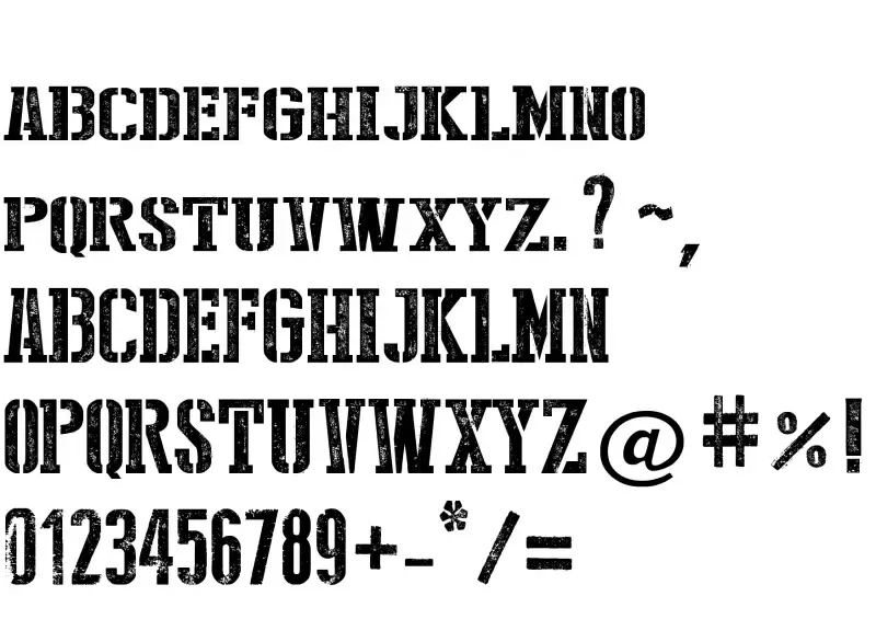 Stencil Gothic Font in truetype .ttf opentype .otf format free and easy ...