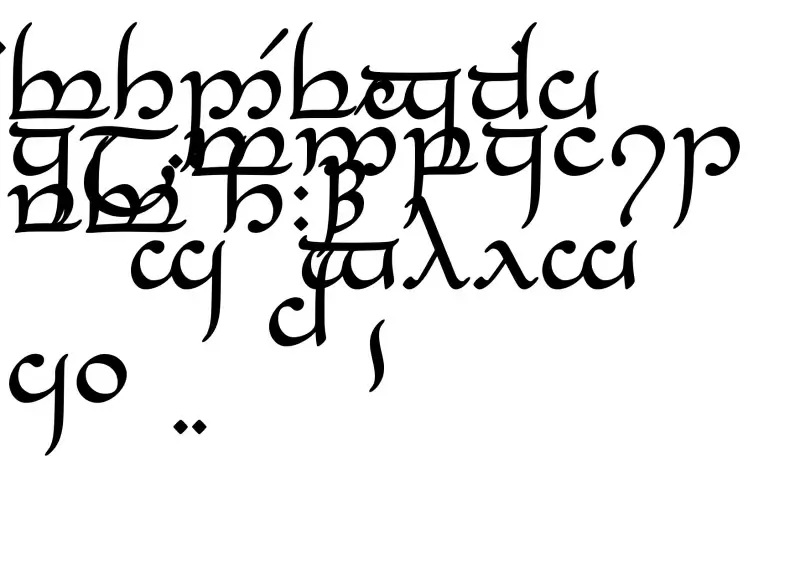Tengwar Annatar Font in truetype .ttf opentype .otf format free and ...