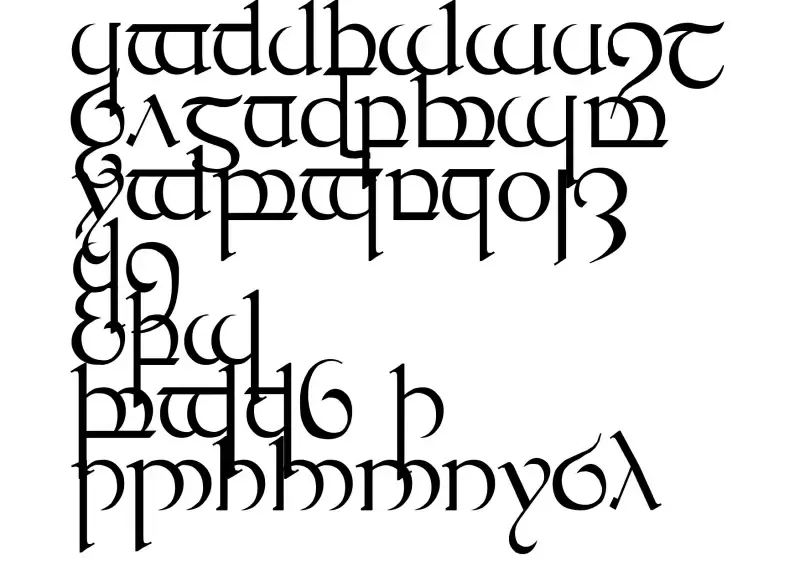 Tengwar Annatar Font in truetype .ttf opentype .otf format free and ...