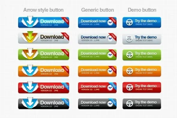 Texture button psd layered Psd in editable .psd format free and easy ...