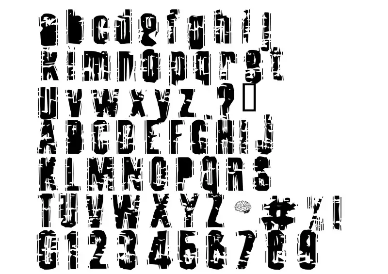 Brutal Tooth Font in truetype .ttf opentype .otf format free and easy ...