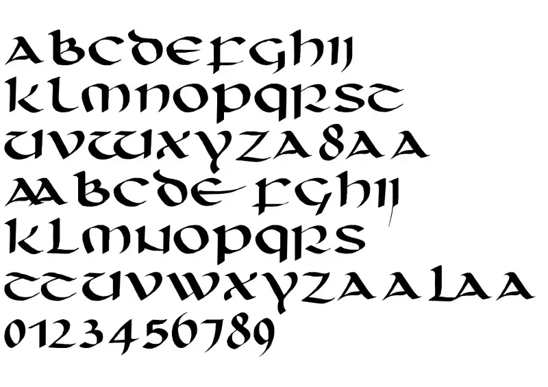 PR Celtic Narrow Font in truetype .ttf opentype .otf format free and ...