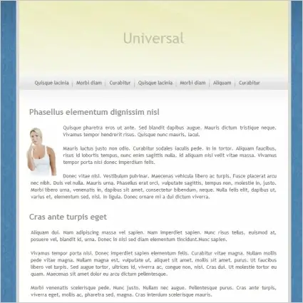 Universal Template Web templates in .html .css .js format free and easy ...