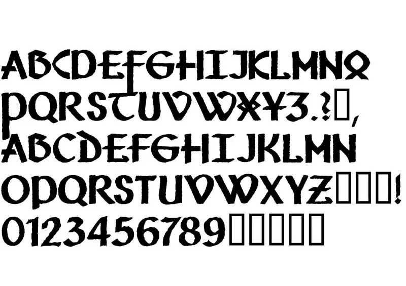 PR Celtic Narrow Font in truetype .ttf opentype .otf format free and ...