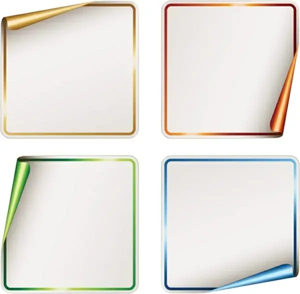 Vector blank stickers Vectors graphic art designs in editable .ai .eps ...