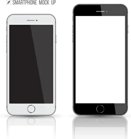 Vector modern mobile template design Vectors images graphic art designs ...
