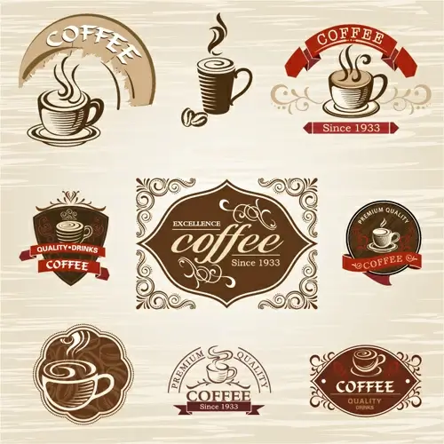 Vintage label coffee vectors Vectors images graphic art designs in ...