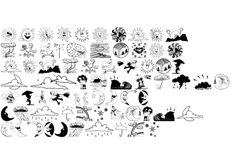 Now the Weather Font in truetype .ttf opentype .otf format free and ...