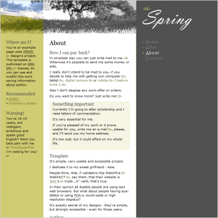Spring Summer Template
