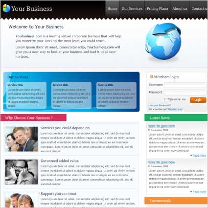 Your Business Template Free website templates in css, html, js format ...