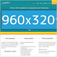 Web design template in light green free website templates for free ...
