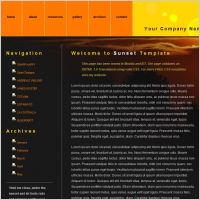 Orange black template free website templates for free download about ...