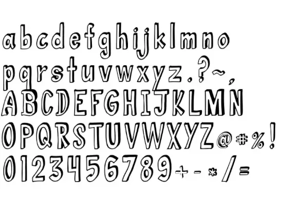 Easy As ABC Font in truetype .ttf opentype .otf format free and easy ...