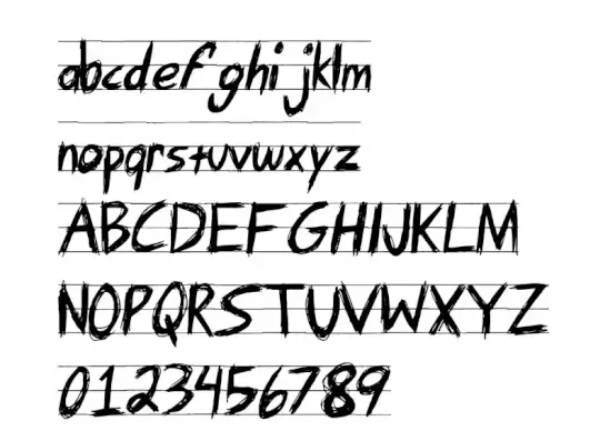 Angry Chalk Font in truetype .ttf opentype .otf format free and easy ...