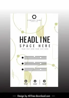 Decorative logo templates modern flat geometric design Vectors images ...