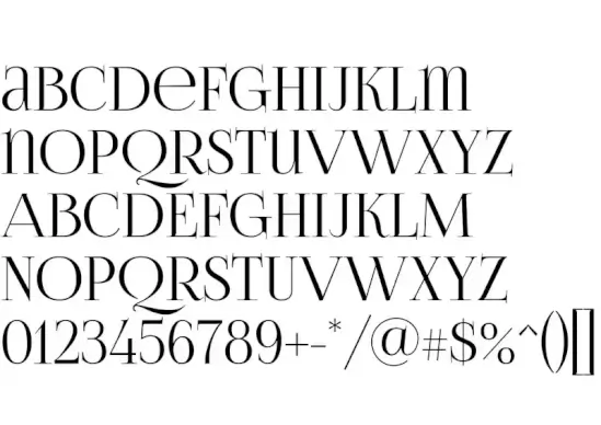 Public domain font