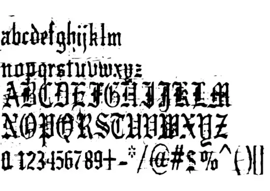 German Blackletters, 15th c. Font in truetype .ttf opentype .otf format ...