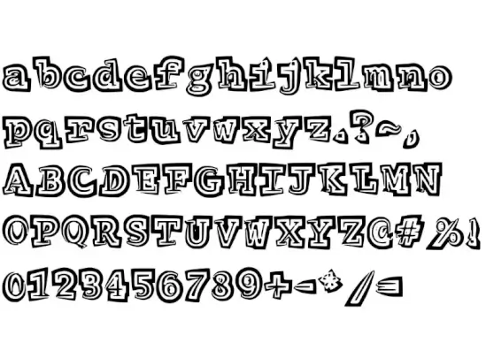 Hypnotic font