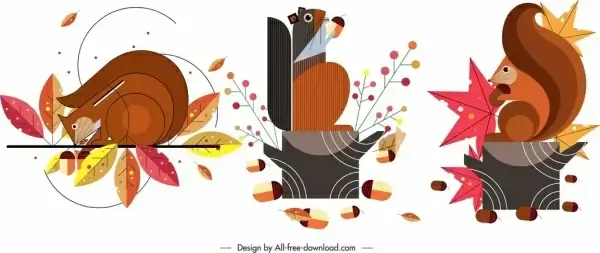 Christmas design elements classical colored flat symbols sketch Vectors ... Christmas design elements classical colored flat symbols sketch Vectors ...